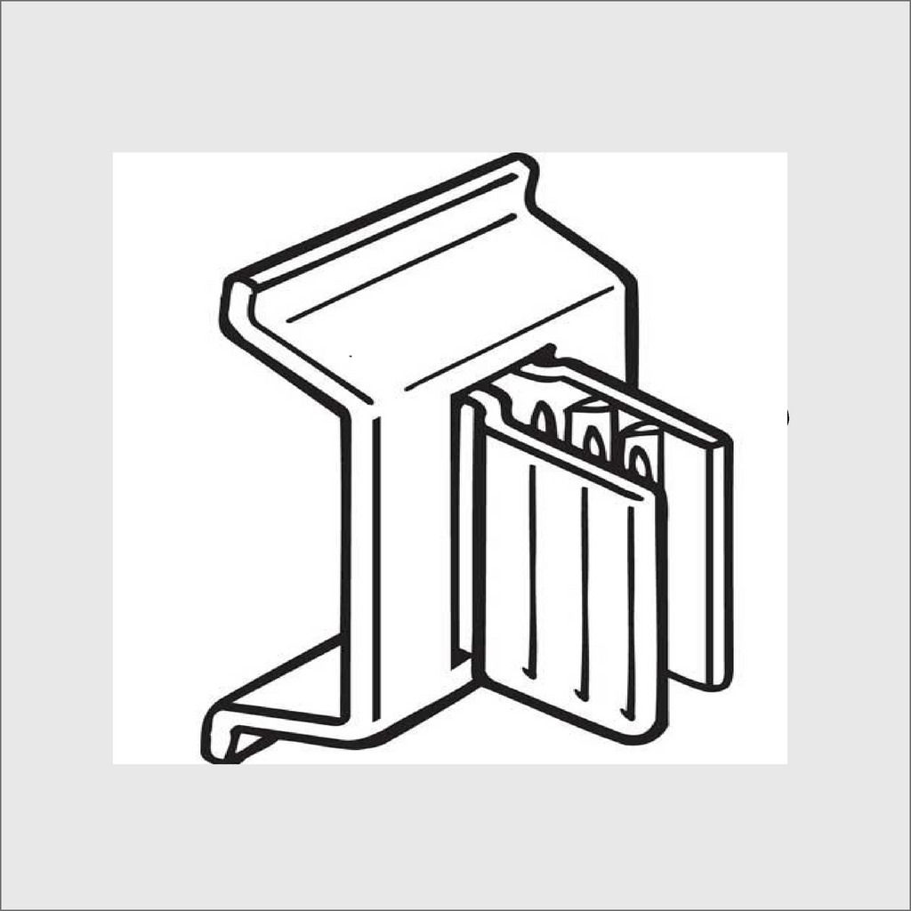 C-Channel Vertical Sign Holder, 3/4"x1.4", 100/pack – CoolerTags